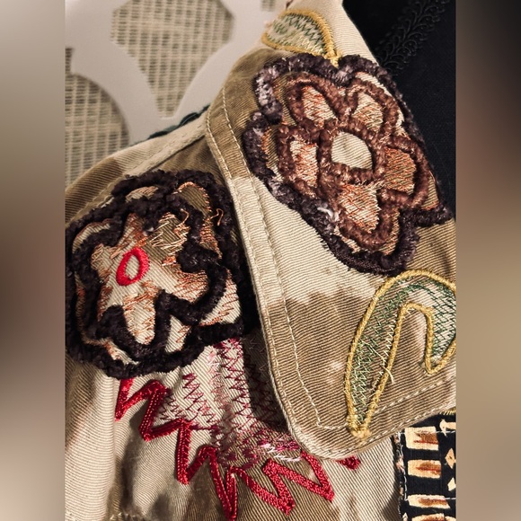 Bayou Bleu | Jackets & Coats | Vintage Embroidered Patchwork Cotton ...
